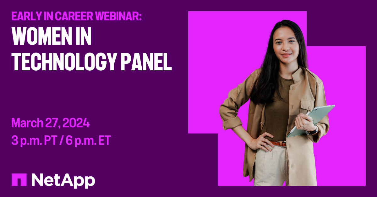 Eic Webinar Series Netapp Women In Tech Eightfold